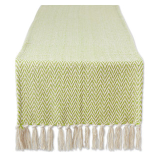 Cinnamon Handloom Chevron Table Runner 15X108 - Table Runners - by ...