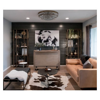 Modern & Masculine Bar - Modern - Home Bar - Other - by Laura Lochrin ...