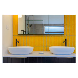 Vessel Basins with Tall Basin Mixers - Contemporary - Bathroom ...
