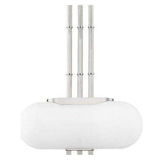 Modern Two Light Chandelier-Burnished Nickel Finish - Chandelier - Transitional - Chandeliers ...