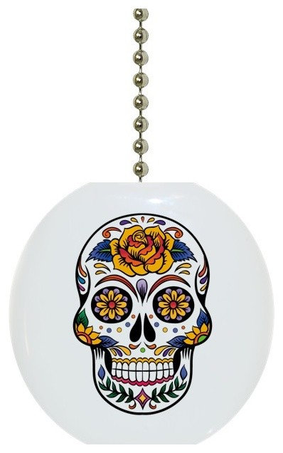 Sugar Skull Ceiling Fan Pull - Eclectic - Ceiling Fan Accessories - by ...