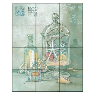 Tile Mural, Amenities Ii by Paul Brent, 17" x 21.25" (20 Tiles) - Beach ...