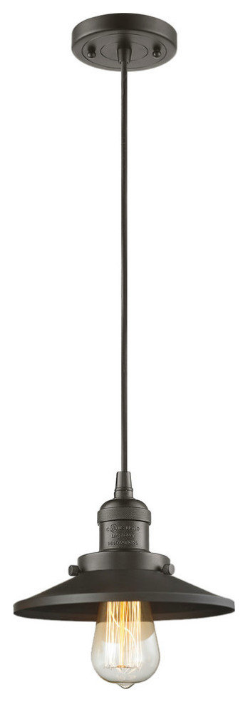 Innovations Railroad 1-Light Mini Pendant, Oiled Rubbed Bronze ...