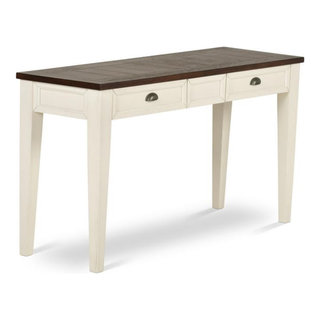 Cayla Sofa Table Dark Oak/White - Farmhouse - Console Tables - by ...