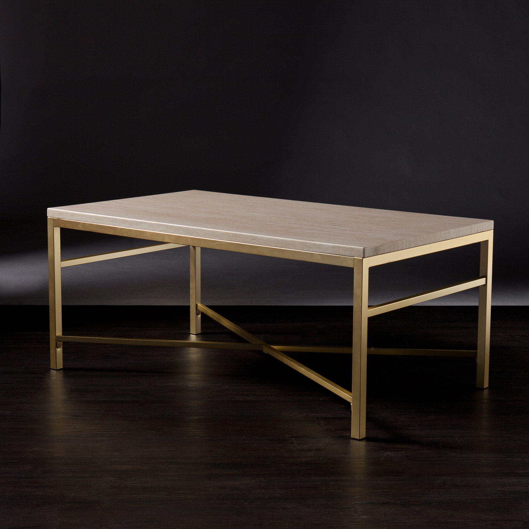 Gayle Faux Stone Cocktail Table - Contemporary - Coffee Tables - by ...