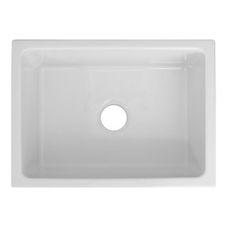 ZLINE 24 in. Fireclay Sink, Fireclay/White Gloss, Single Bowl, FRC5120 ...