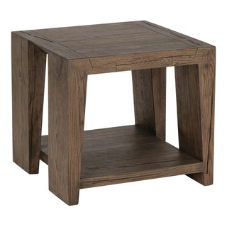 Troy Oak End Table, Antique Brown - Rustic - Side Tables And End Tables ...
