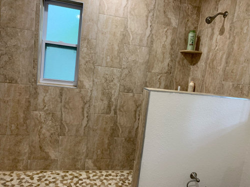 Partial panels/splash guards added to existing walk-in shower?