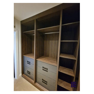Small Modular Wooden Walk-in Wardrobe Set in Stanmore by Inspired ...