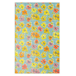 Mohawk Home Scatter Blooms, Blue, 2'x3', 5' x 8' - Contemporary - Area ...