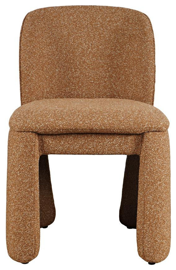 Breck Mid-Century Modern Curved Upholstered Dining Chair - Set of 2 ...