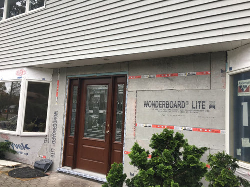 Off-center front door