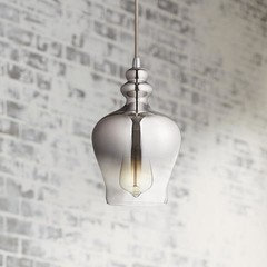 Swag lighting for narrow hallway