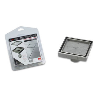 Quartz Aco Plus Square Shower Drain Tile Insert 6" Metal and Plastic ...