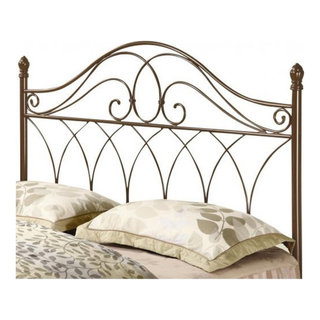 Coaster Zola Full/Queen Metal Scroll Headboard in Brown - Traditional ...