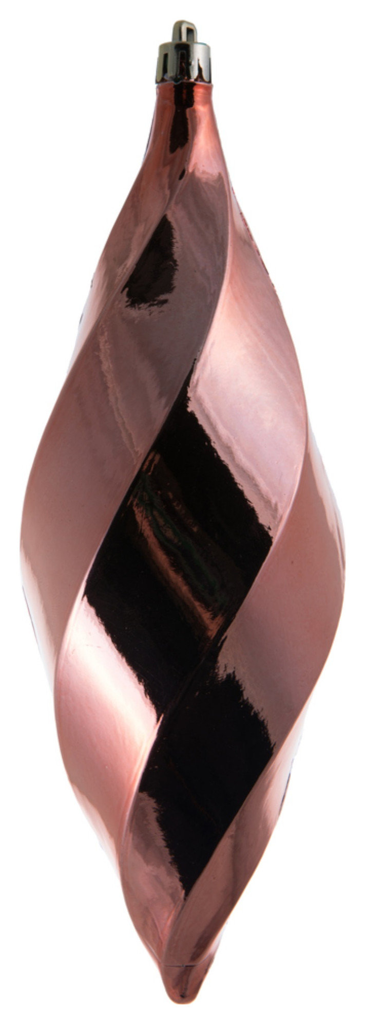 8" Coral Shiny Swirl Finial 6-Pack - Contemporary - Christmas Ornaments ...