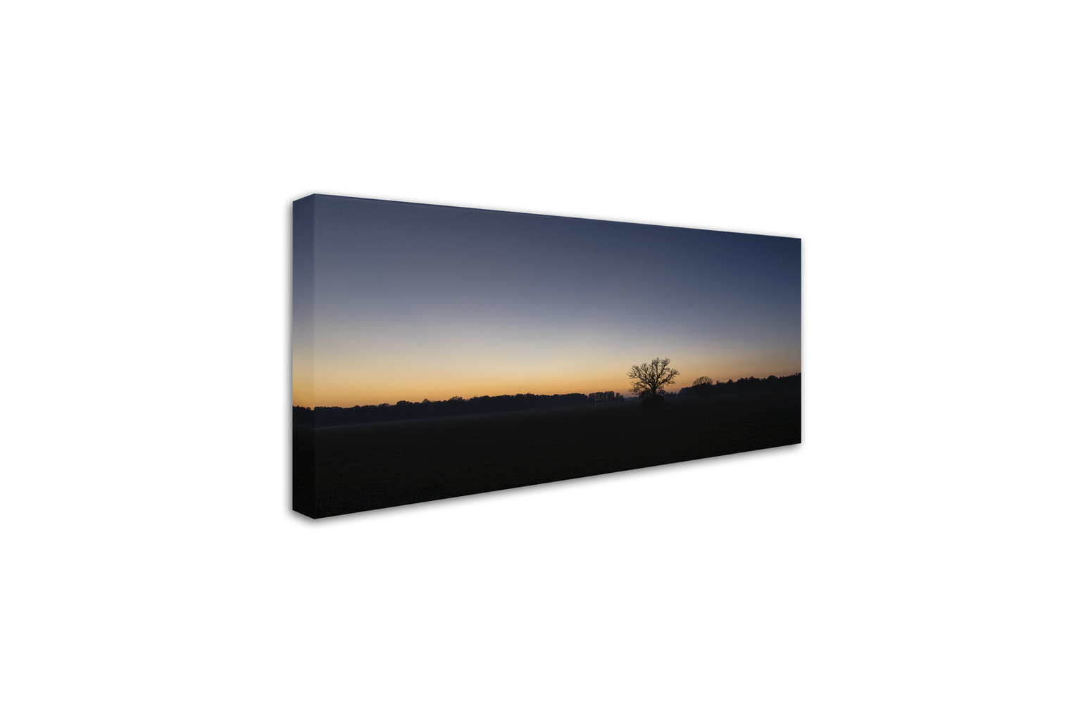 Kurt Shaffer 'Twilight Silhouette 2' Canvas Art, 24"x12" - Contemporary ...