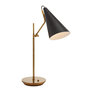 Clemente Table Lamp in Hand-Rubbed Antique Brass with Black - Transitional - Desk Lamps - by ...