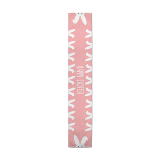 Pink and White Modern Bunnies Table Runner, 16x72 - Contemporary ...
