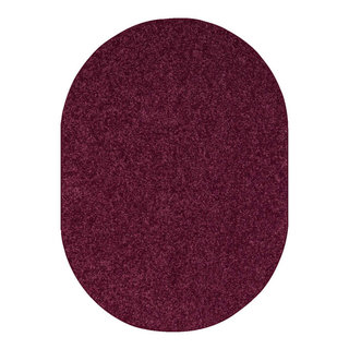 Saturn Collection Kids Favourite Area Rugs, Cranberry, 6' x 9' Oval ...