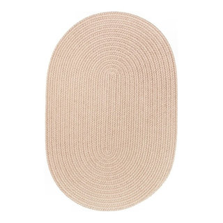 Rhody Rug Wear Ever Poly Rug, Beige, 4'X6' Oval, 4'x6' Oval ...