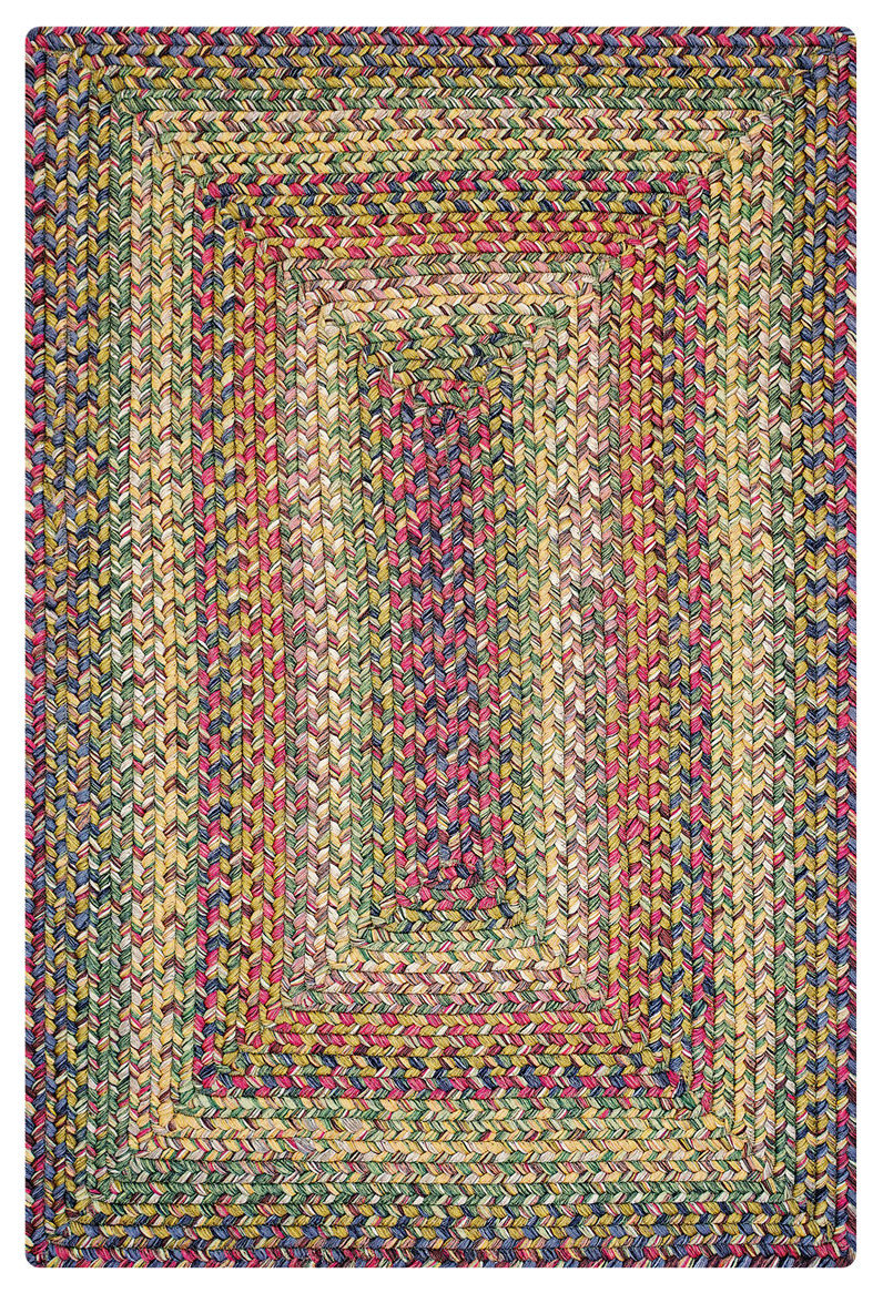 Homespice Decor Rainforest Indoor/Outdoor Braided Rug (Rectangle), 4' x ...