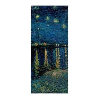 "Starlight Over the Rhone (center)" Print by Vincent van Gogh, 15"x32 ...