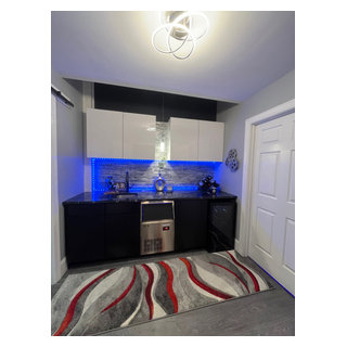 Theater Room, Bar & Lounge areas - Modern - Home Bar - Charlotte - by ...
