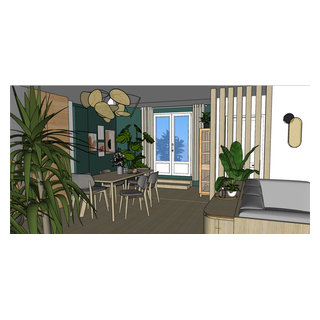 Modélisation- Projet canal- Transformation pièce à vivre - Contemporary - Paris - by ITSY BITSY ...