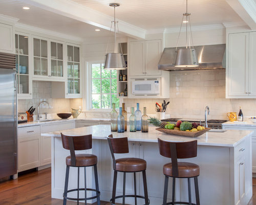 Silver And White Kitchen Ideas, Pictures, Remodel and Decor