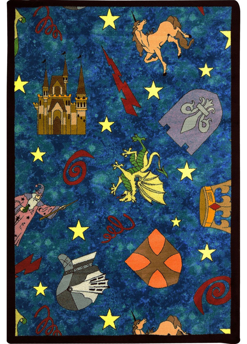 Joy Carpet Playful Patterns Mythical Kingdom Area Rug, 5'4" X 7'8 ...