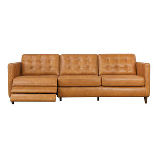Christopher Tan Leather Electric Inclining Sofa - Contemporary - Dining ...
