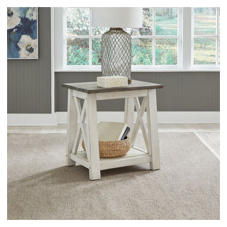 Hulen End Table - Farmhouse - Side Tables And End Tables - by Modon | Houzz
