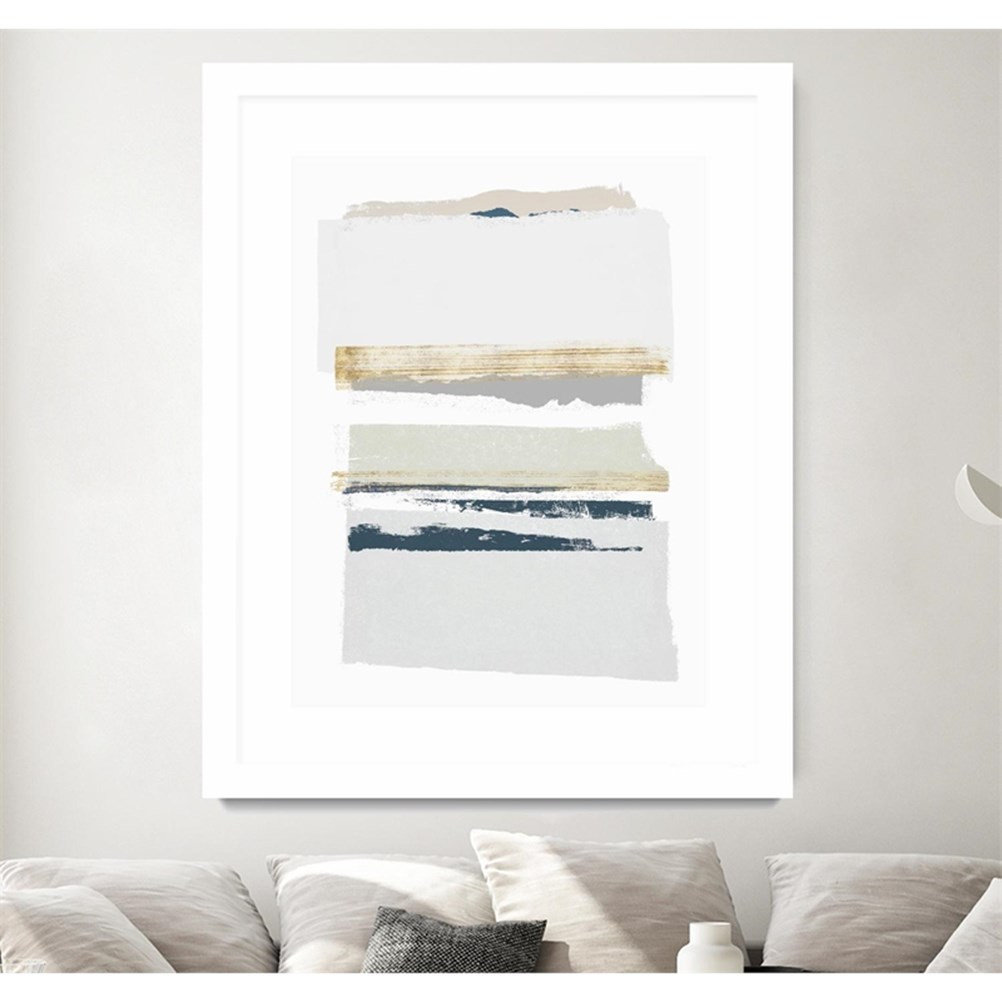 Giant Art 24x32 Boulevard I Matted and Framed in White - Contemporary ...