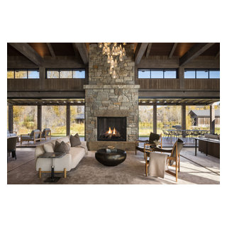 Jackson Hole Project - ISR - Rustic - Living Room - Other - by Design ...