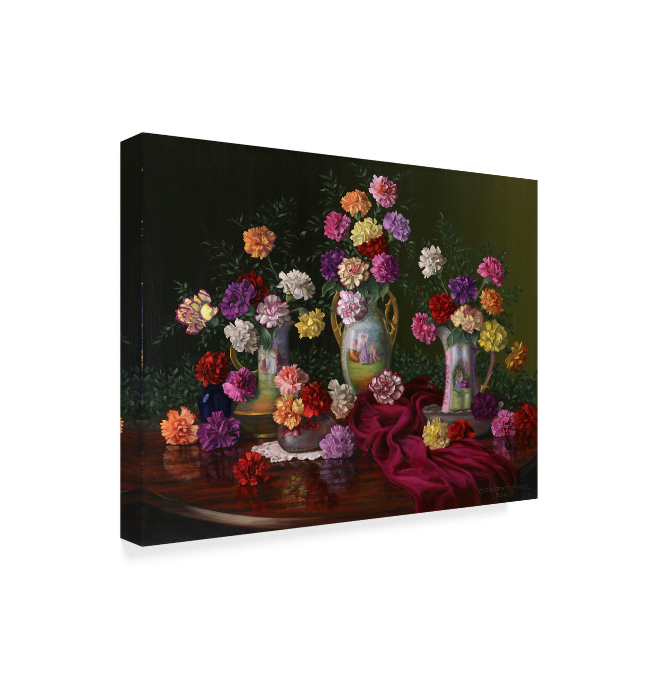 Christopher Pierce 'Fantasia Di Fiori' Canvas Art, 47"x35 ...