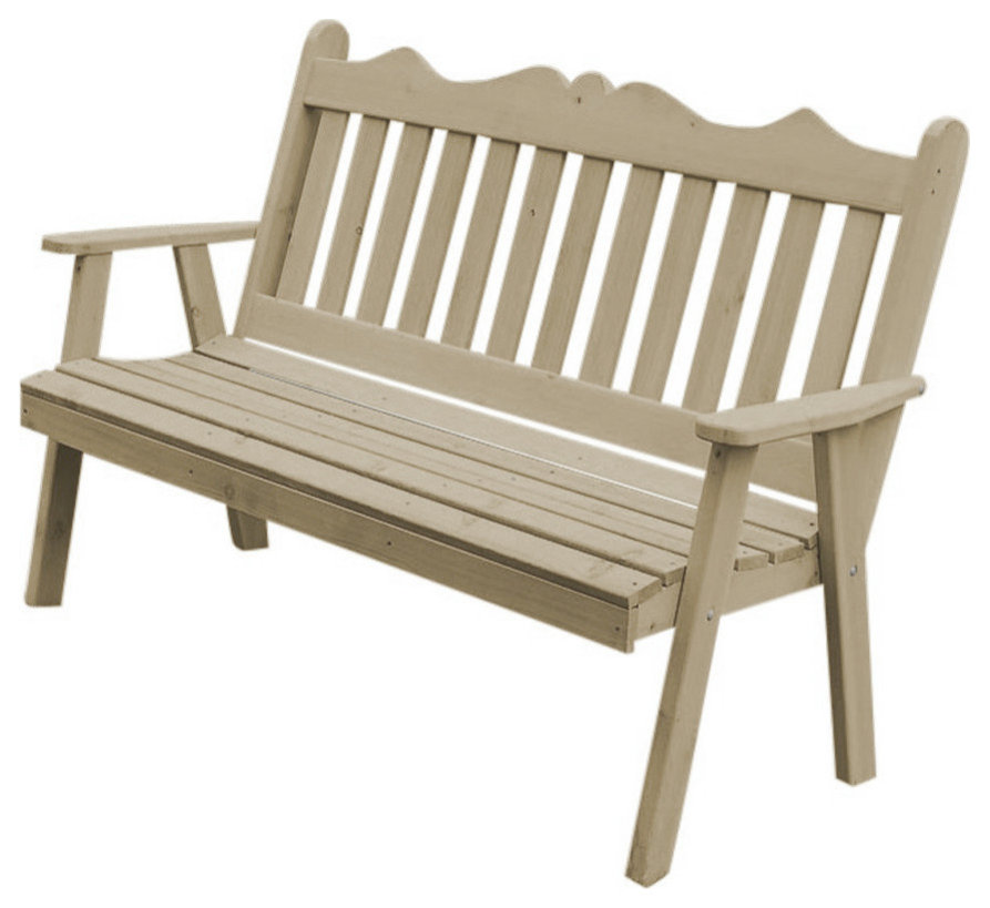 Cedar Royal English Bench, 5 Foot - Transitional - Outdoor Benches - by ...
