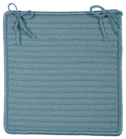 Simply Home Solid, Federal Blue Chair Pad - Contemporary - Outdoor ...