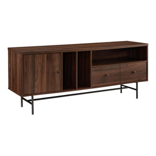 James Allan WEIF58677 Retro Modern 60"W TV Stand Media Cabinet ...