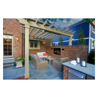 Bluestone Patio-Pergola - Transitional - Patio - Chicago - by ...