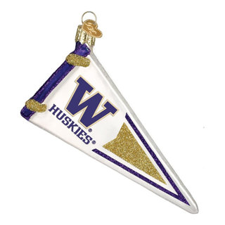 Old World Christmas Blown Glass Ornament for Tree, Washington Pennant ...