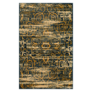Mohawk Home Horatio Black Ornamental, 2' X 3', 10' x 14' - Contemporary ...