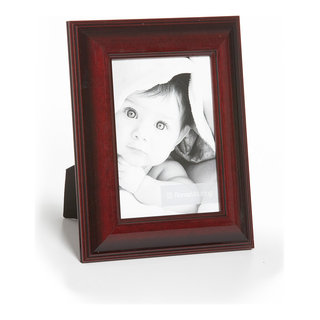 Mahogany Lacquer Picture Frame, 1-5/8", Easle Back, Traditional, 4" x 6 ...