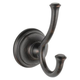 Delta Cassidy Double Robe Hook - Transitional - Robe & Towel Hooks - by ...