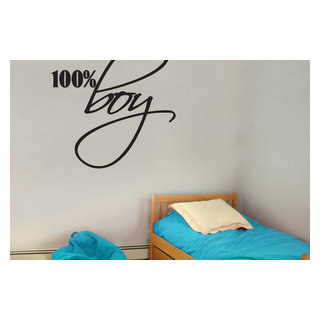 100% Boy Vinyl Wall Decal b002100boyvii8, 36 in. - Contemporary - Wall ...