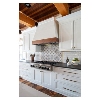 Quartz Countertops & Feature Backsplash Tile - Rustic - Kitchen - New ...