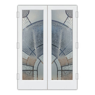 Interior Doors - Matrix Arcs Frosted Glass Design - 28" x 80 ...