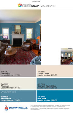Traditional blue paint color for historic living room quandary