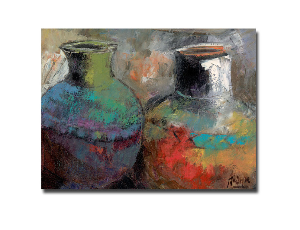 'Still Life with Jugs' Canvas Art by Boyer, 35" x 47" - Traditional ...