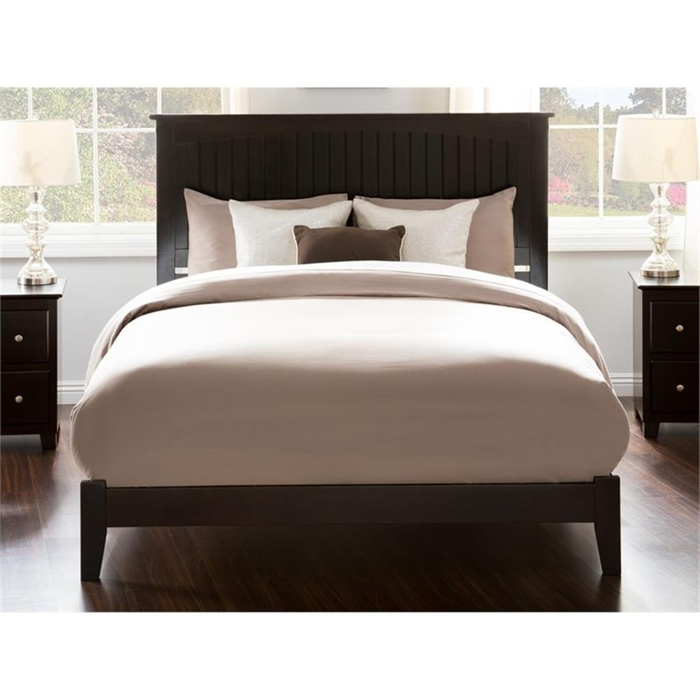 AFI Nantucket Full Size Solid Wood Foundation Bed in Espresso ...